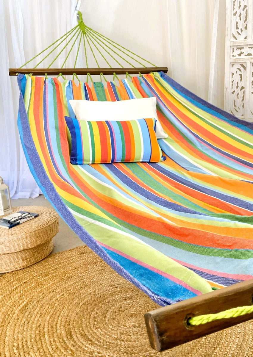 100% Cotton Hammock | Beach Resort Style Hammock | Comfortable Wide ...